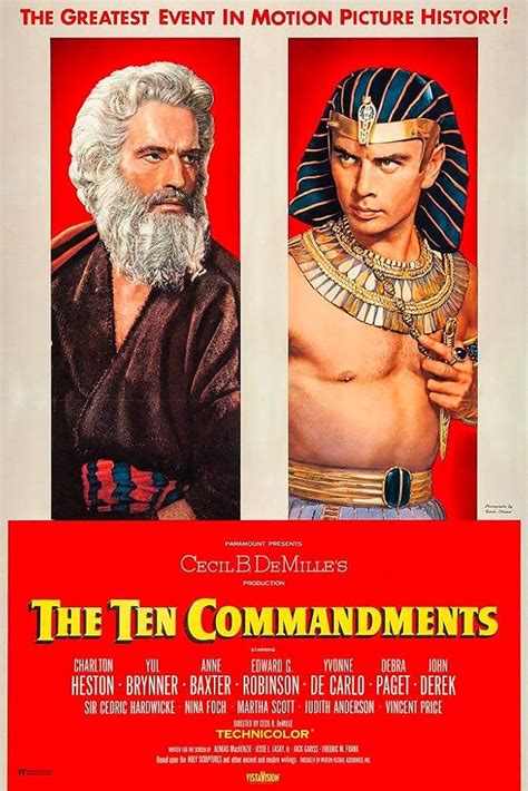 The Ten Commandments Movie Poster The Ten Commandments Starring