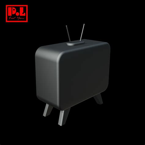 🔌 Vintage Tv・ Stl File For 3d Printing・cults
