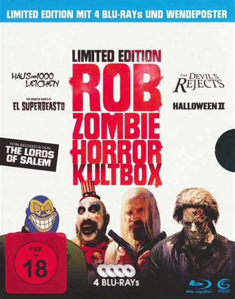 Rob Zombie Horror Kultbox Limited Edition Mit 4 Kult Horror Hits Auf Blu Ray
