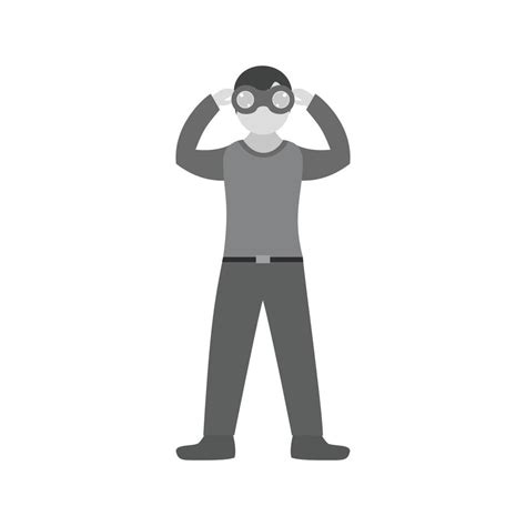 Observant Flat Greyscale Icon 15654303 Vector Art At Vecteezy