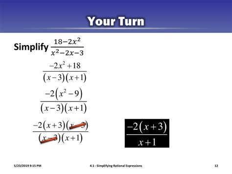 Simplifying Rational Expressions Ppt Download