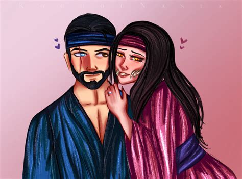 Sub Zero And Mileena By Kochounasia On Deviantart