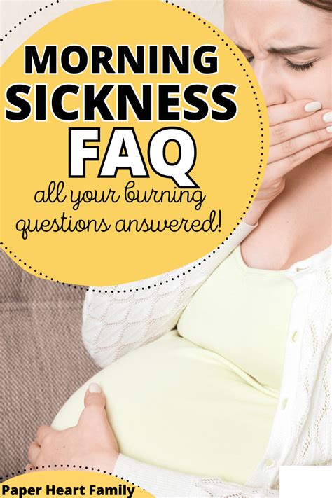 Morning Sickness Faq Your Burning Questions Answered