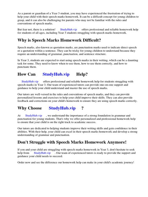 Speech Marks Homework Year 3 Pdf English Language Curriculum