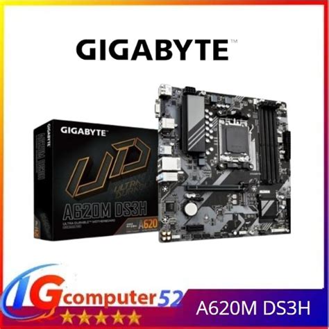 Jual Gigabyte A620m Ds3h Socket Am5 Amd A620 Ddr5 Usb3 2 Sata3