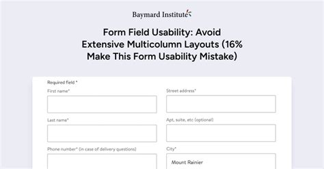Pixels For Humans On Linkedin Form Field Usability Avoid Extensive Multicolumn Layouts 16