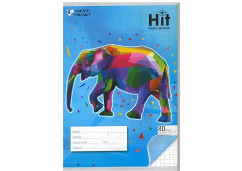 Exercise Book 80 Pages A4 Square Rule Kartasi Product Hit Students