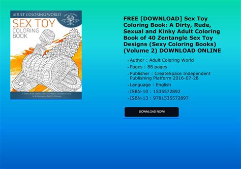 FREE DOWNLOAD Sex Toy Coloring Book A Dirty Rude Sexual And Kinky Adult Coloring Book Of Pdf