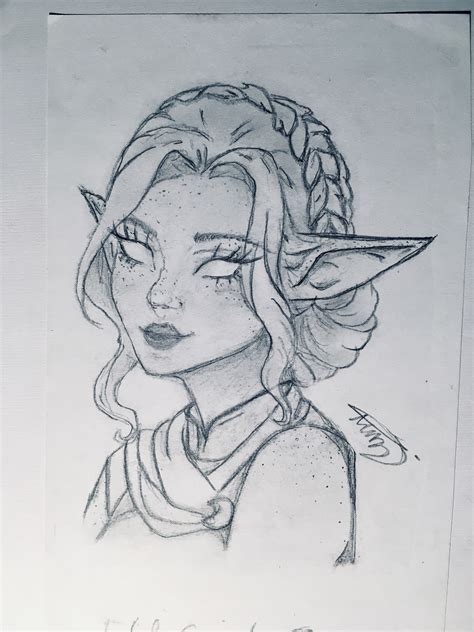 Elf Drawing Artofit