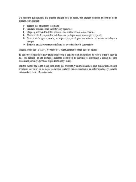 Desperdicio Y Muda Pdf