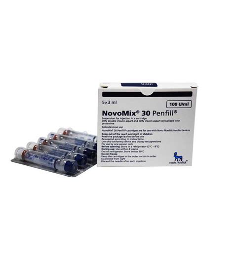Novomix 30 Penfill 100iu 3ml Wealzin