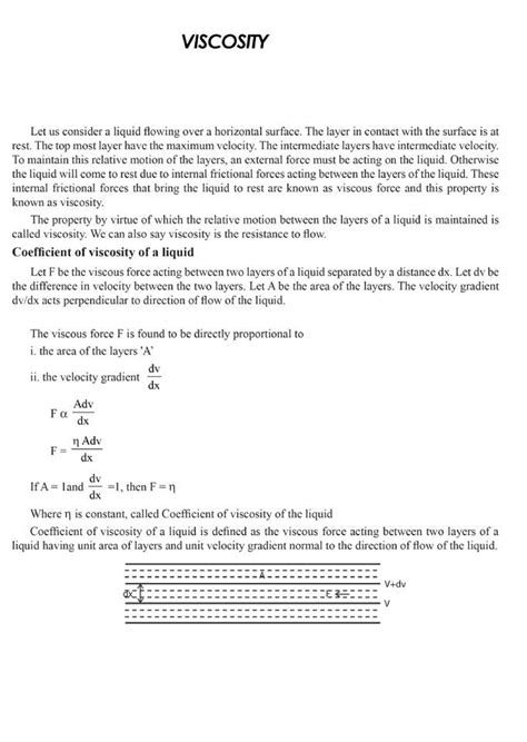 Engineering Physics 1 Viscosity Physics Studocu