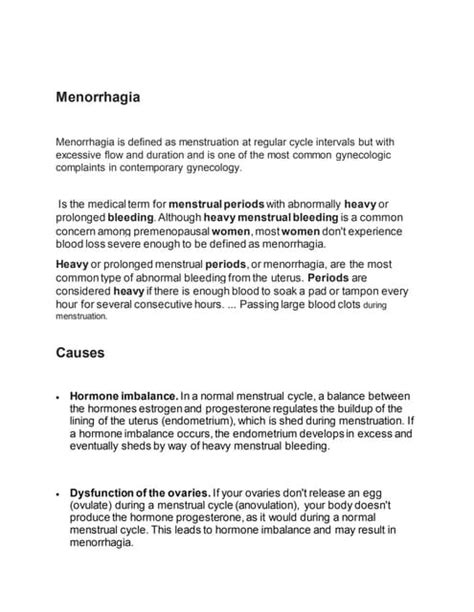 Metrorrhagia And Menorrhagia Causes Pptx