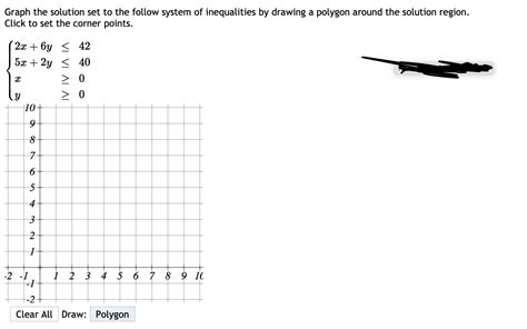 solved graph the solution set to the follow system of