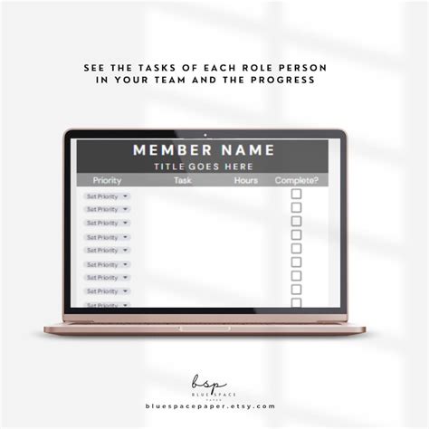 team task tracker project management template priority matrix team