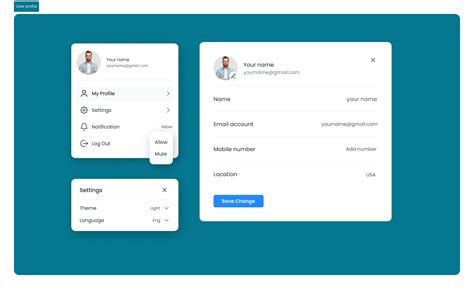 User Profile Ui Design Figma