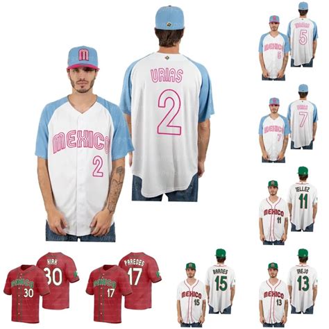 México Wbc Jerseys 2023 World Baseball Classic 5 Alek Thomas 7 Julio