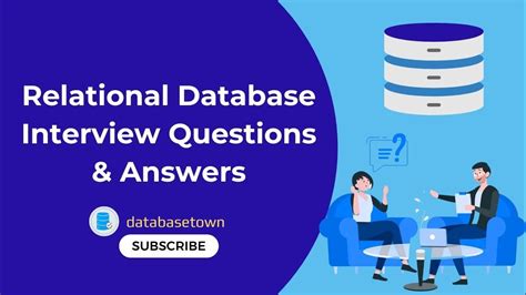 Relational Database Interview Questions And Answers Youtube