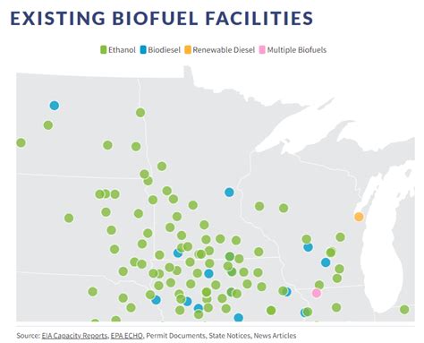 Usa State Map Of Biofuel Biomass Wood Energy