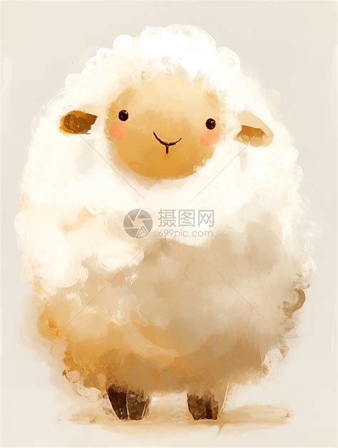 可爱卡通绵羊插画图片下载 正版图片601381900 摄图网