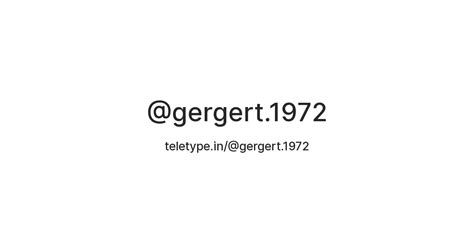 Gergert Teletype