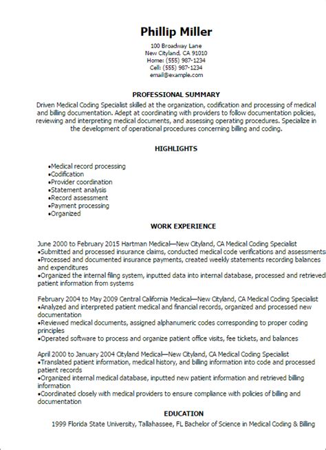 Medical Coding Resume Format Pdf Hcc Medical Coder Resume Example Company Name Spokane