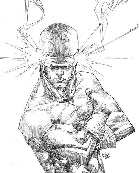 Cyclops Comic Art Sketch Comic Book Art Style Comic Books Art