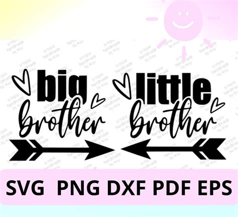Big Brother Little Brother Matching T Shirt Svg Sibling Shirt Svg