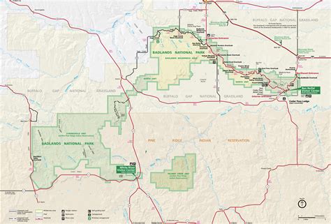 Badlands Maps Npmaps Free National Park Maps