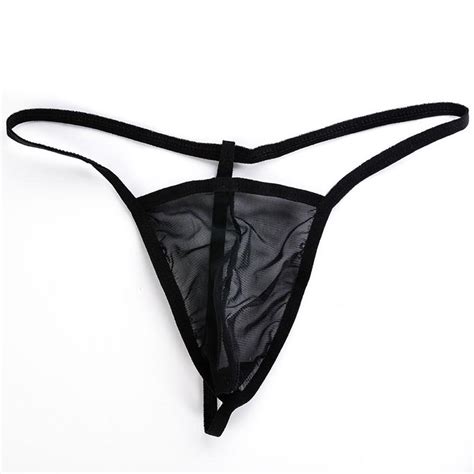 Tangas De Malla Para Hombre T Back Calzoncillos De Bikini Spandex