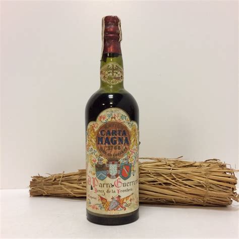 A Parra Guerrero Carta Magna Estilo Fine Champagne Brandy De Jerez B 1950s N A 75cl