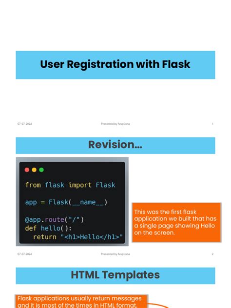 Registration Using Flask Pdf