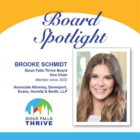 Board Spotlight Brooke Schmidt Brooke Schmidt Is The Current Thrive