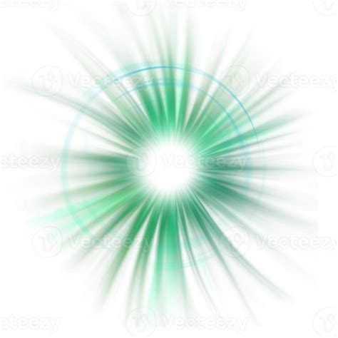 Glow Isolated Green Light Explosion Effect 59952305 Png