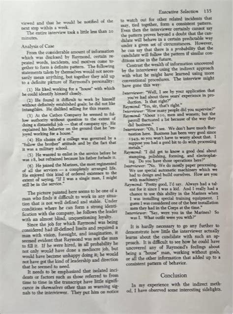 C The Indirect Interview Method Is Alone In The Way