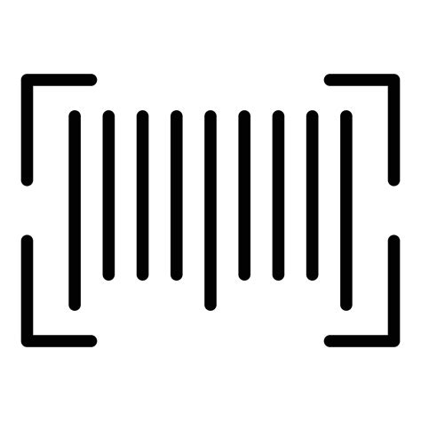 Unique Barcode Icon Outline Vector Code Scanner Vector Art At Vecteezy