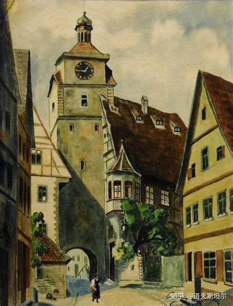 希特勒美术生时的现存画作欣赏 知乎