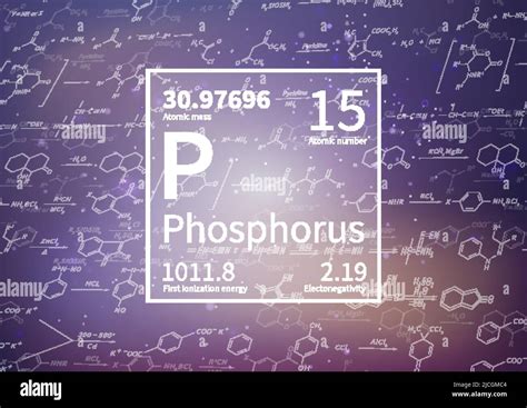 Phosphorus Chemical Element With First Ionization Energy Atomic Mass