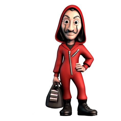 Money Heist Tokyo Minix Figure W Mask 12cm Merchoid
