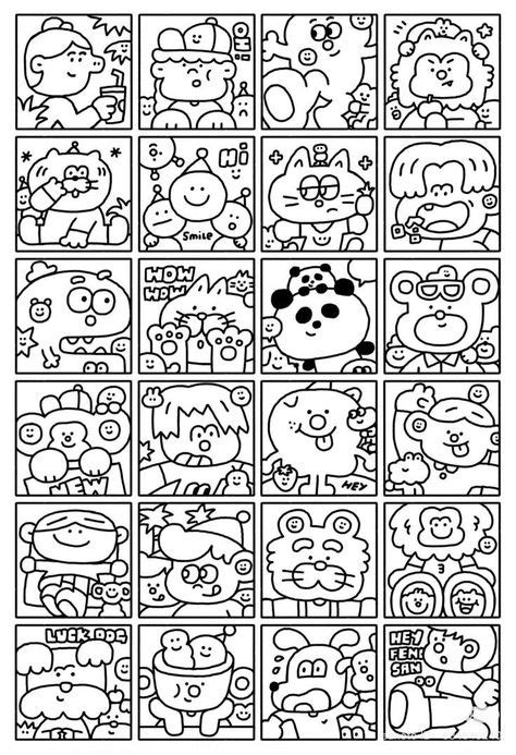 Hình Sticker Cute Không Màu