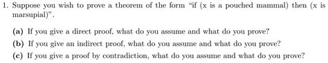 1 Suppose You Wish To Prove A Theorem Of The Form Chegg Com