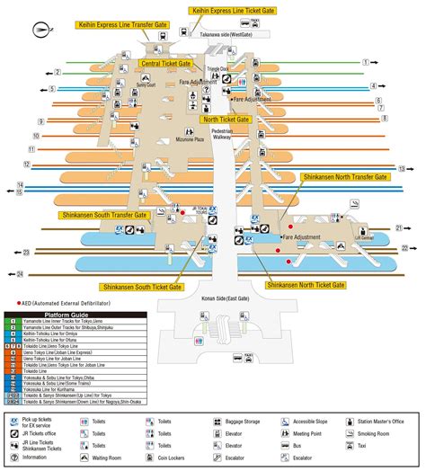 Shinagawa Station Map Layout Narita Express To Shinagawa Station Hjswbx