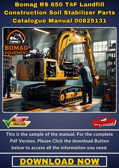 Bomag Rs 650 T4f Landfill Construction Soil Stabilizer Parts Catalogue