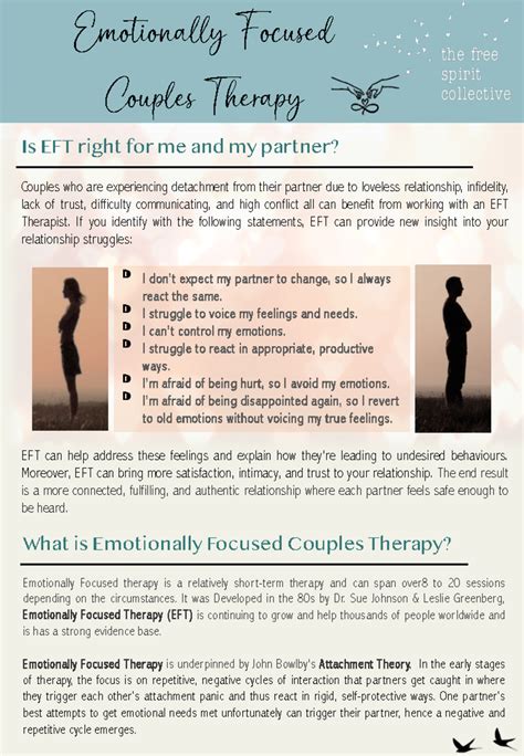 Eft Therapy Info Is Eft Right For Me And My Partner Couples Who Are