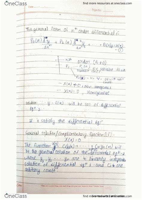 Class Notes For Mathematics At Dr Apj Abdul Kalam Technical University