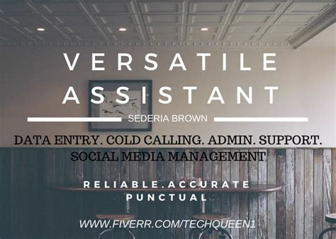 Be Your Versatile Assistant By Techqueen1 Fiverr