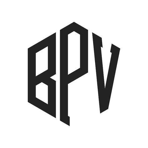 Premium Vector Bpv Logo Design Initial Letter Bpv Monogram Logo Using Hexagon Shape