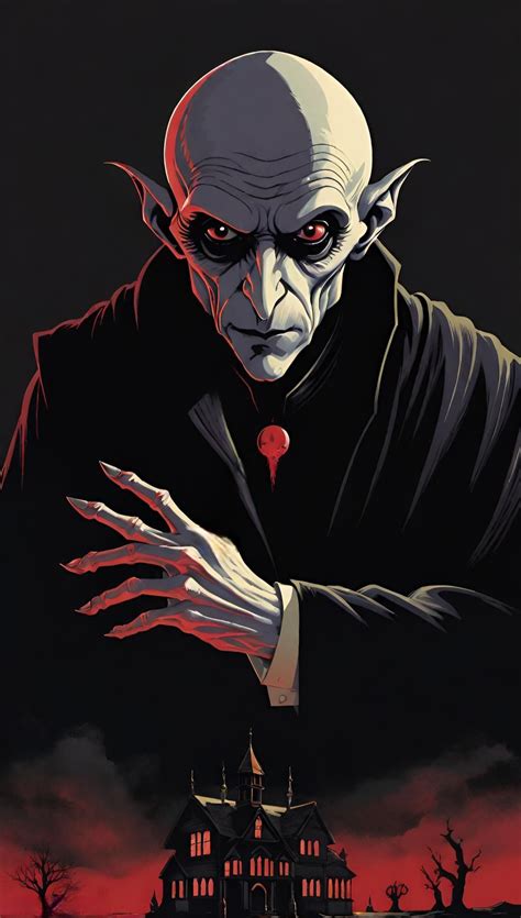 Nosferatu The Living Vampire 🦇 3 Wallpaper Digital Art Harley Quinn