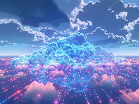 Premium Photo Cloud Computing Data Network Digital Technology