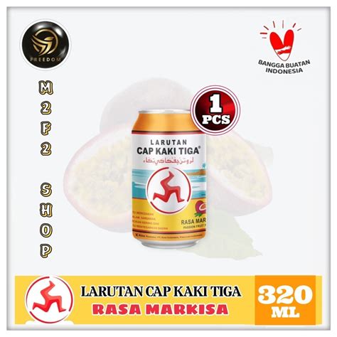 Jual Larutan Penyegar Cap Kaki Tiga Kaleng Rasa Markisa Passion Fruit